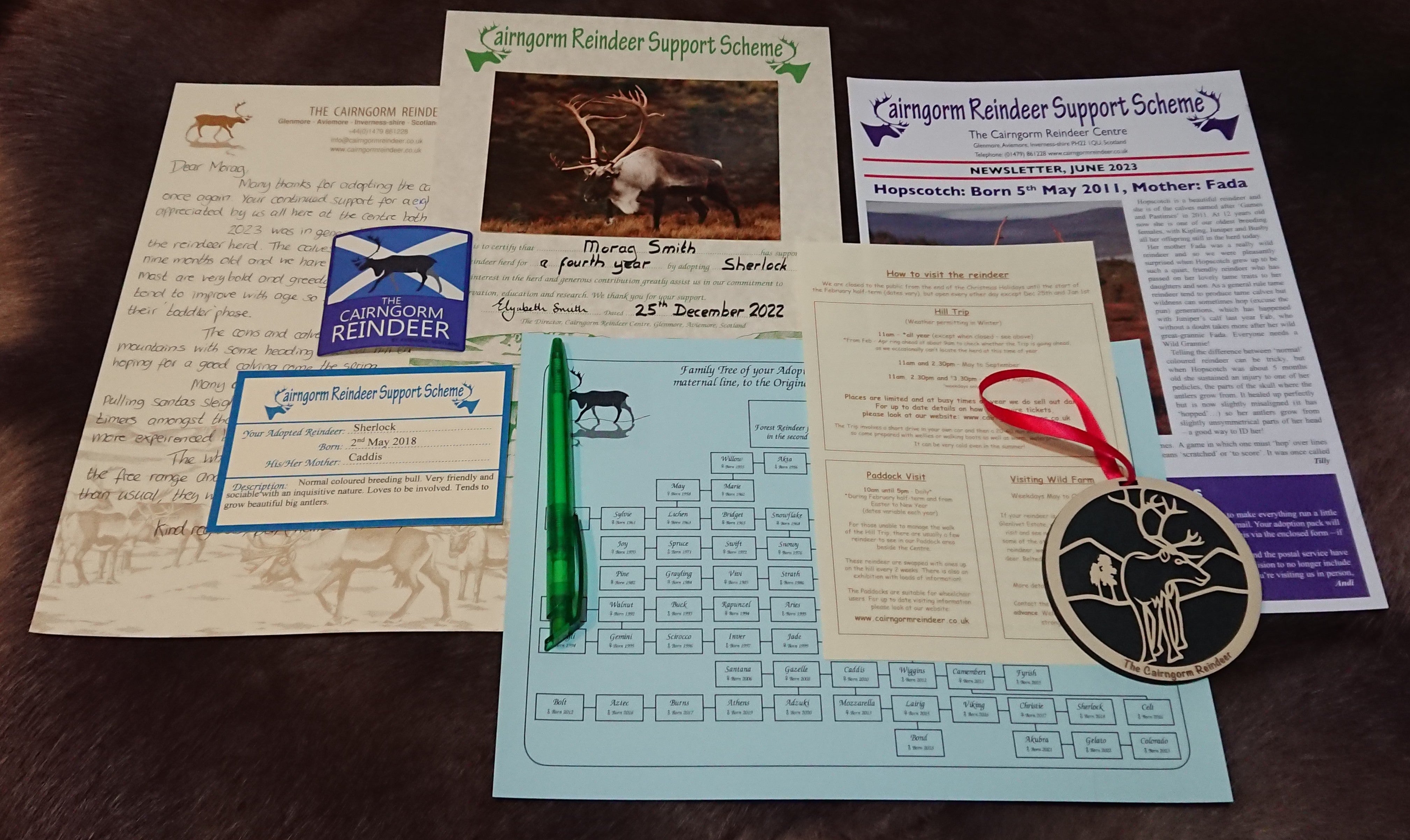 Adopt a Reindeer Pack | Cairngorm Reindeer Shop